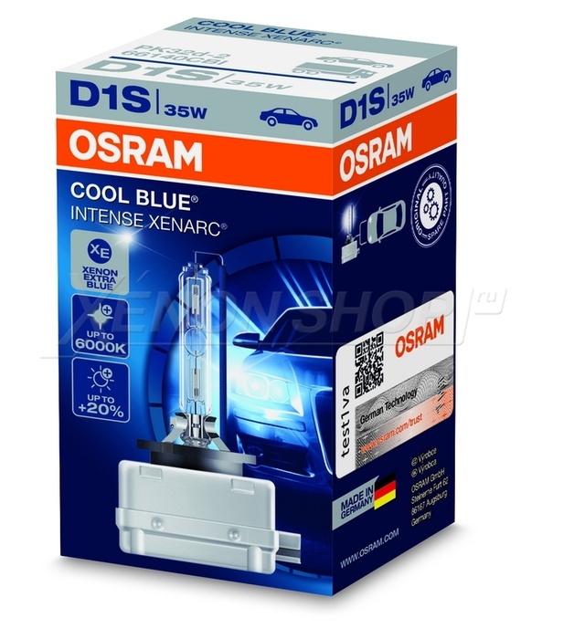 Штатные ксеноновые лампы D1S Osram XENARC COOL BLUE INTENSE (Осрам ...