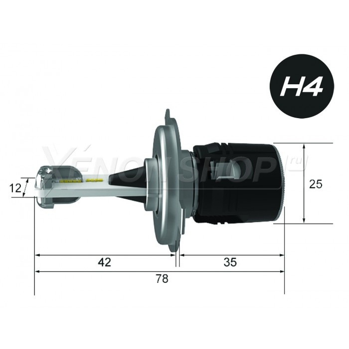 Светодиодные лампы H4 Optima LED TURBINE купить в XenonShop
