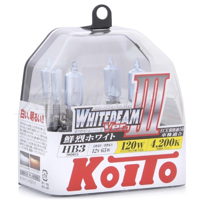 Лампы KOITO Whitebeam III HB3 купить в XenonShop